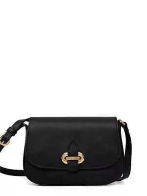POLLINI Foldover Top Logo Plaque Crossbody Bag
