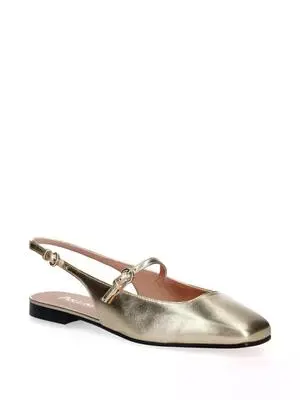 POLLINI Metallic Slingback Ballet Flats