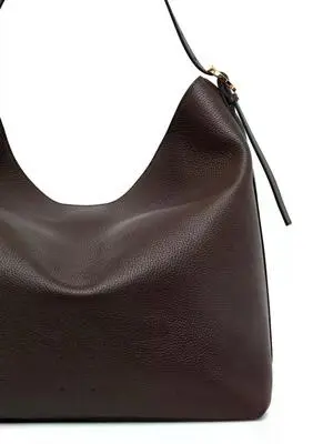 POLLINI Pebbled Leather Buckle-detail Tote Bag