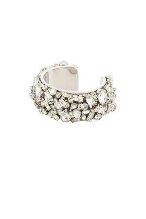 Dries Van Noten Embellished Cuff Bracelet - Silver