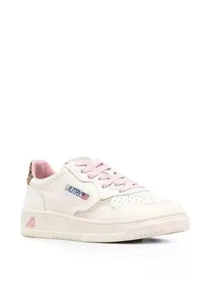 AUTRY Medalist Low Leopard-print Panelled Sneakers