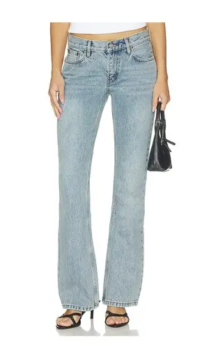 Still Here Tomorrow Low Rise Skinny Bootcut Jeans - Blue