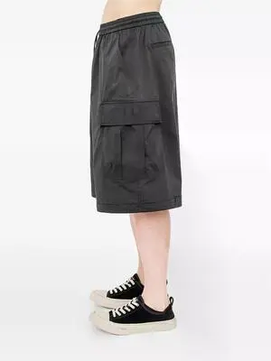 JUUN.J Textured Wide-leg Cargo Shorts