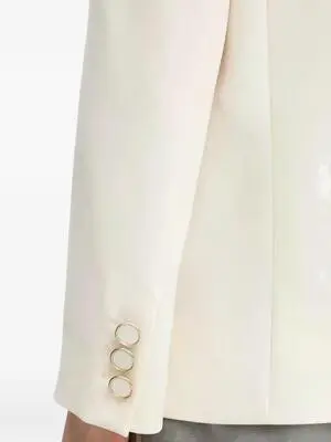 SIMONA CORSELLINI Cady Organza-detail Blazer