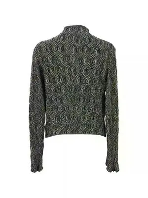 Missoni Zigzag Knit Overlap Jacket