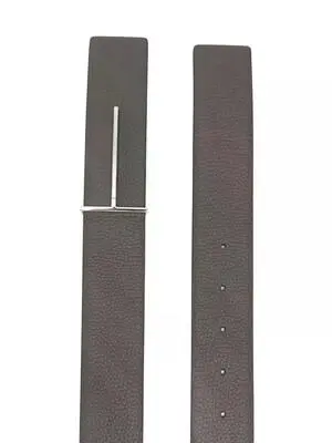 TOM FORD T-logo Pebbled Leather Belt
