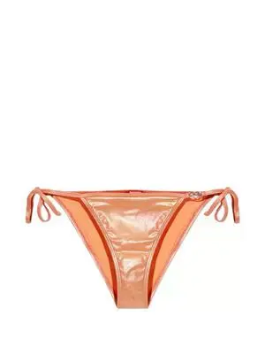 DIESEL® Metallic Side-tie Bikini Bottoms - Orange