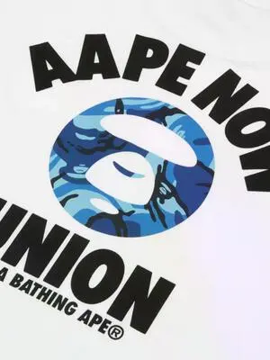 AAPE BY *A BATHING APE Logo-patch Graphic-print T-shirt
