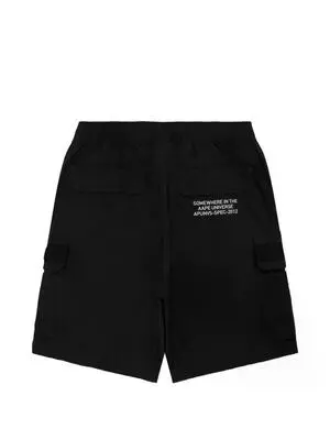AAPE BY *A BATHING APE Embroidered-logo Cargo Shorts - Black