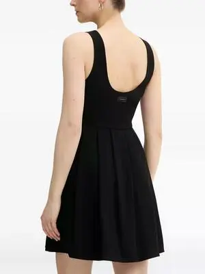 Armani Exchange Sleeveless Pleated Mini Dress