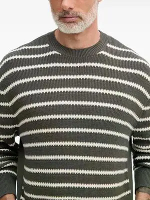 Armani Exchange Horizontal Stripe Crew Neck Sweater