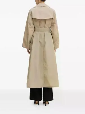 Armani Exchange Double-breasted Belted Trench Coat