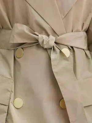 Armani Exchange Double-breasted Belted Trench Coat