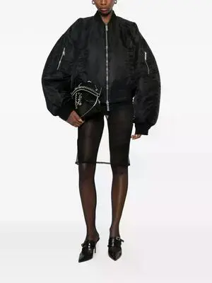 Matieres Fecales Zip-up Bomber Jacket - Black