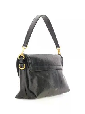 GIANNI CHIARINI Ganni Chiarini Bea Striped-effect Shoulder Bag - Black