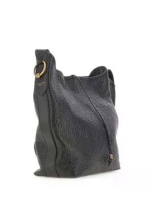 GIANNI CHIARINI Carla Grained Leather Shoulder Bag - Black
