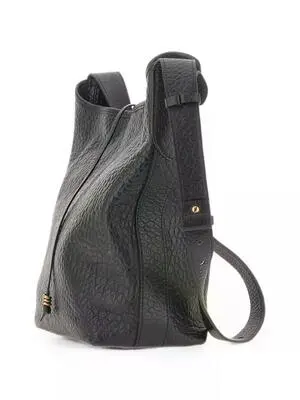 GIANNI CHIARINI Carla Grained Leather Shoulder Bag - Black