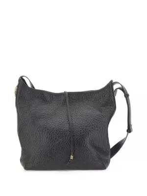GIANNI CHIARINI Carla Grained Leather Shoulder Bag - Black