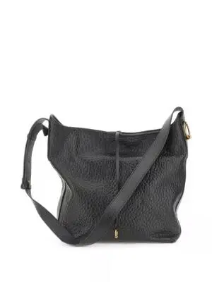 GIANNI CHIARINI Carla Grained Leather Shoulder Bag - Black
