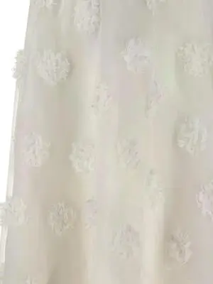 HERSKIND Floral Appliqué Organza Skirt