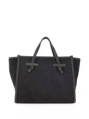 MARCELLA CLUB Medium Suede Tote Bag - Black