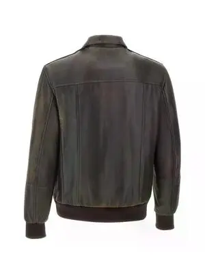 VOLFAGLI FIRENZE David Tundra Leather Jacket - Brown