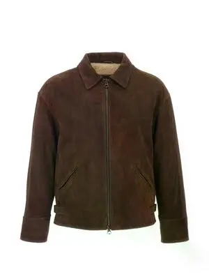 VOLFAGLI FIRENZE Ducale Degradé Suede Jacket - Brown