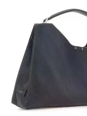 GIANNI CHIARINI Hammered Leather Tote Bag - Blue
