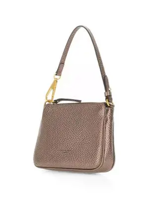 GIANNI CHIARINI Brooke Maxi Grain Leather Shoulder Bag - Pink