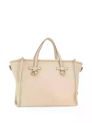 MARCELLA CLUB Miss Marcella32 Grained Leather Tote Bag - Neutrals