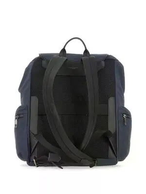 GIANNI CHIARINI Oslo Leather-trimmed Backpack - Blue