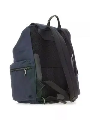 GIANNI CHIARINI Oslo Leather-trimmed Backpack - Blue