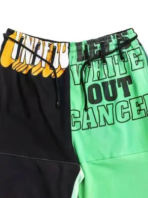 MARINE SERRE Graphic Print Panelled Shorts