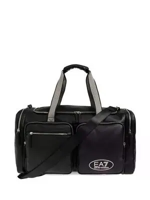 EA7 Pebbled Texture Holdall Bag - Black