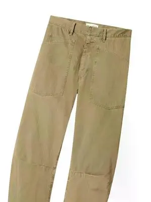 NILI LOTAN Shon" Patch-pocket Barrel Trousers - Neutrals