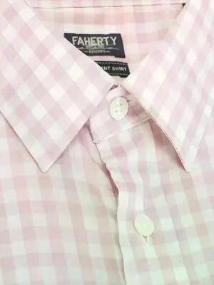 Faherty Brand Movement Gingham-print Stretch Shirt