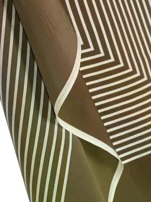 TOTEME Logo-print Silk Scarf - Brown