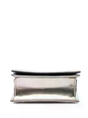 Dior Metallic Patent Microcannage Diorama Wallet On Chain Crossbody Bag