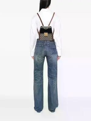 Gucci Gg Supreme Padlock Backpack