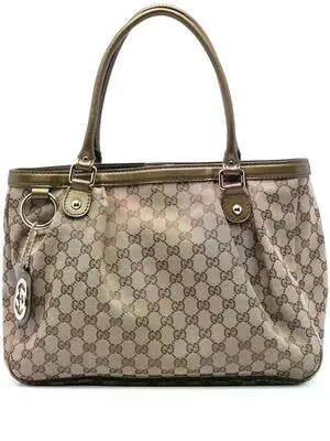 Gucci Gg Canvas Sukey Tote Bag - Neutrals