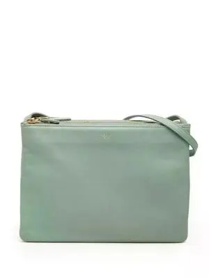 Celine Lambskin Trio Crossbody Bag - Green