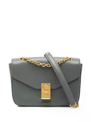 Celine Medium Calfskin C Crossbody Bag - Grey