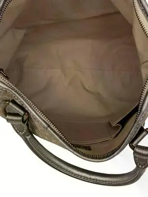 LOUIS VUITTON Monogram Mini Lin Angele Satchel - Grey