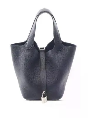 Hermès Clemence Picotin Lock 18 Handbag - Blue