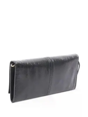 Prada Calfskin Wallet On Strap Crossbody Bag - Black