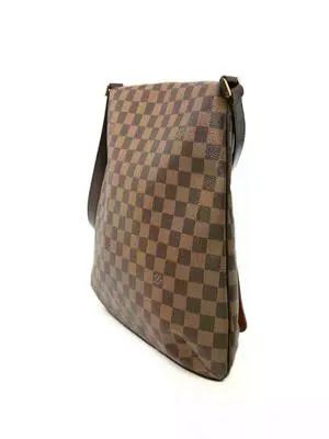 LOUIS VUITTON Damier Ebene Musette Salsa Gm Crossbody Bag