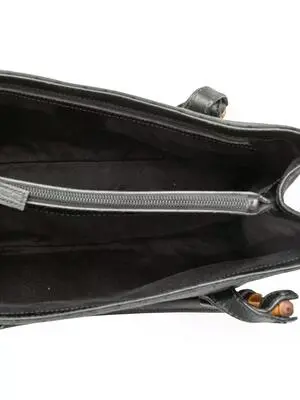 Gucci Gg Canvas Bamboo Tote Bag