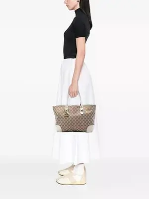Gucci Gg Canvas Heart Bit Tote Bag