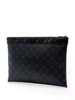 LOUIS VUITTON Monogram Eclipse Discovery Pochette Gm Clutch Bag