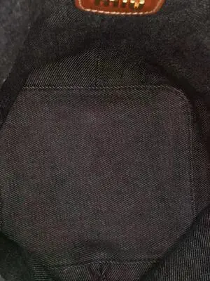 Miu Miu Denim Logo Bucket Bag